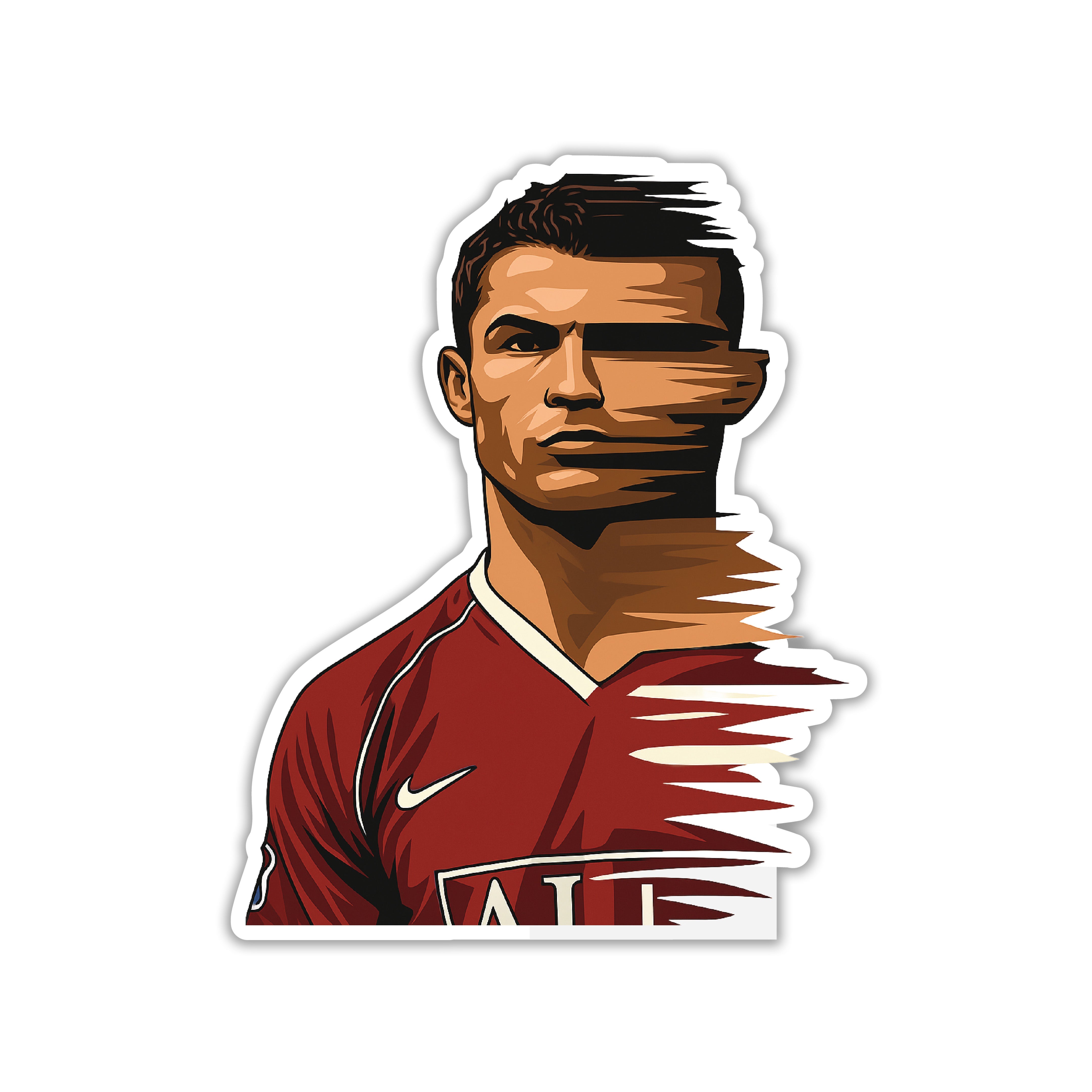 CRISTIANO RONALDO - RED DEVIL RELOADED STICKER – STICKYFUNK PREMIUM ...