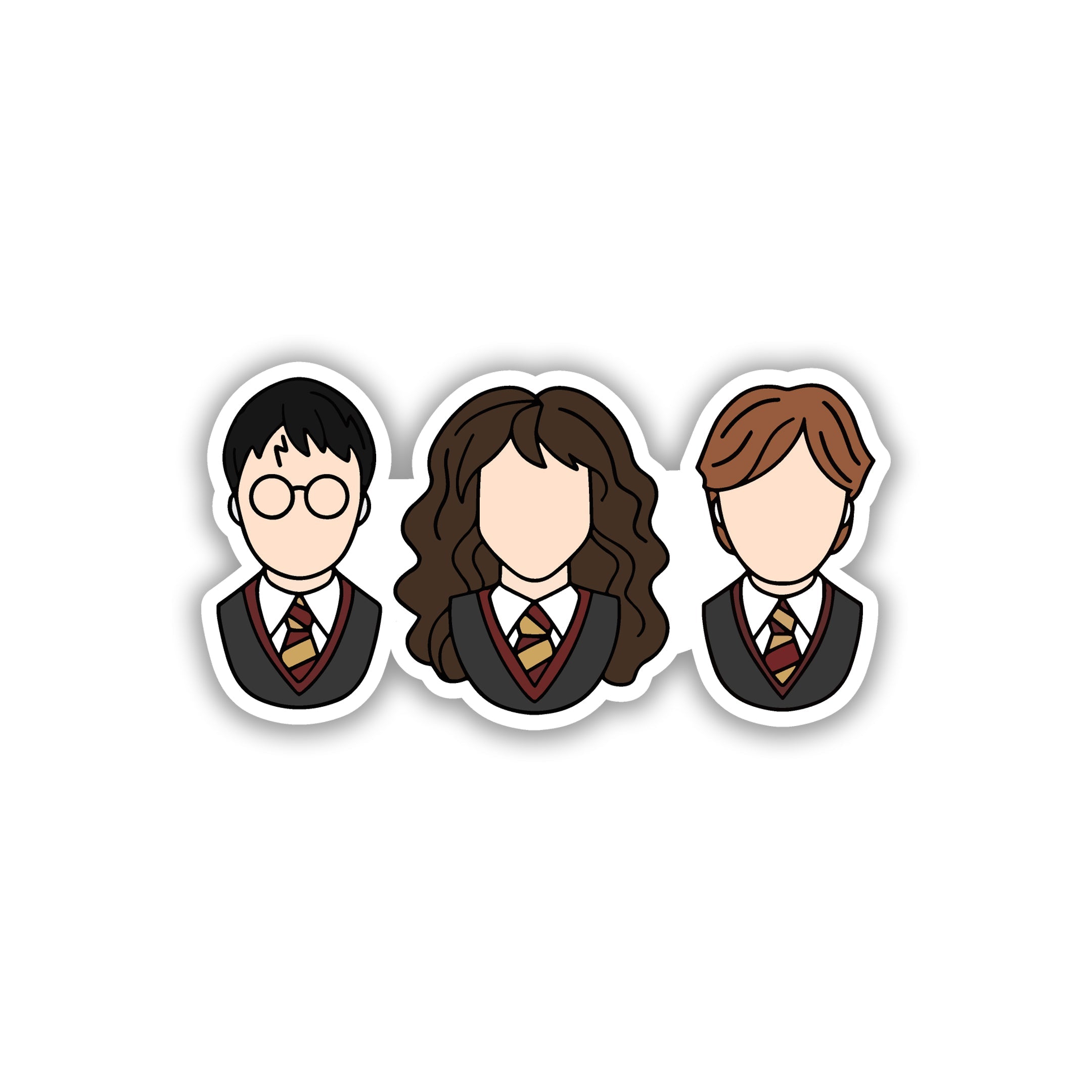 THE GOLDEN TRIO - HARRY POTTER – STICKYFUNK PREMIUM STICKERS
