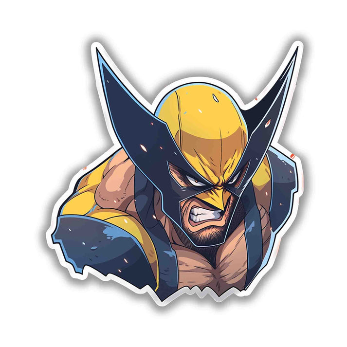 ANGRY WOLVERINE X-MEN STICKER – STICKYFUNK PREMIUM STICKERS