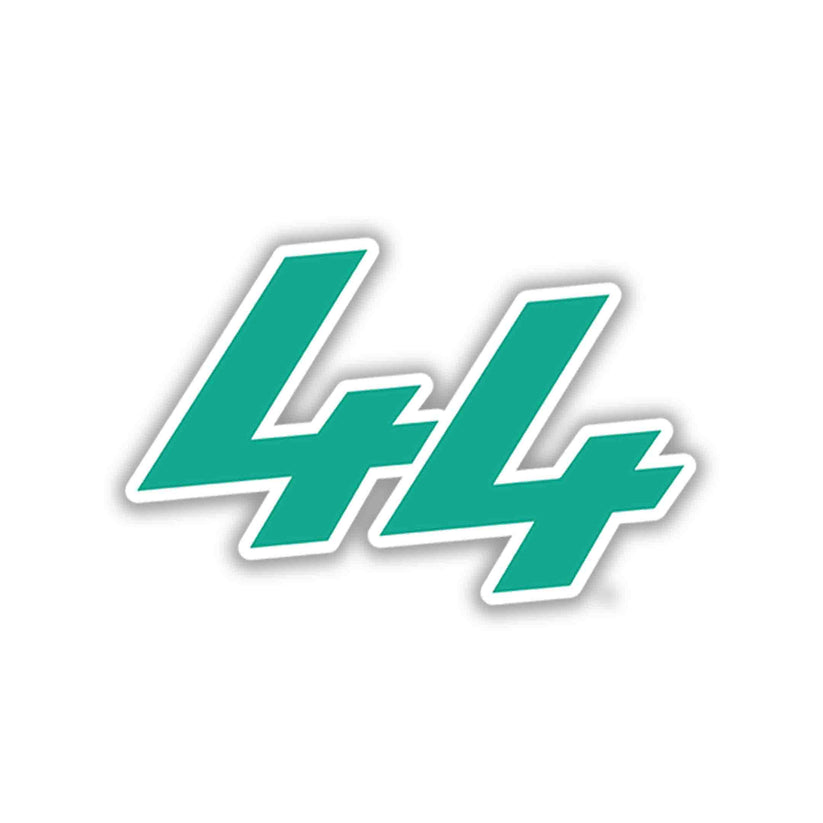 Neon 44 Badge – Lewis Hamilton Sticker – STICKYFUNK PREMIUM STICKERS