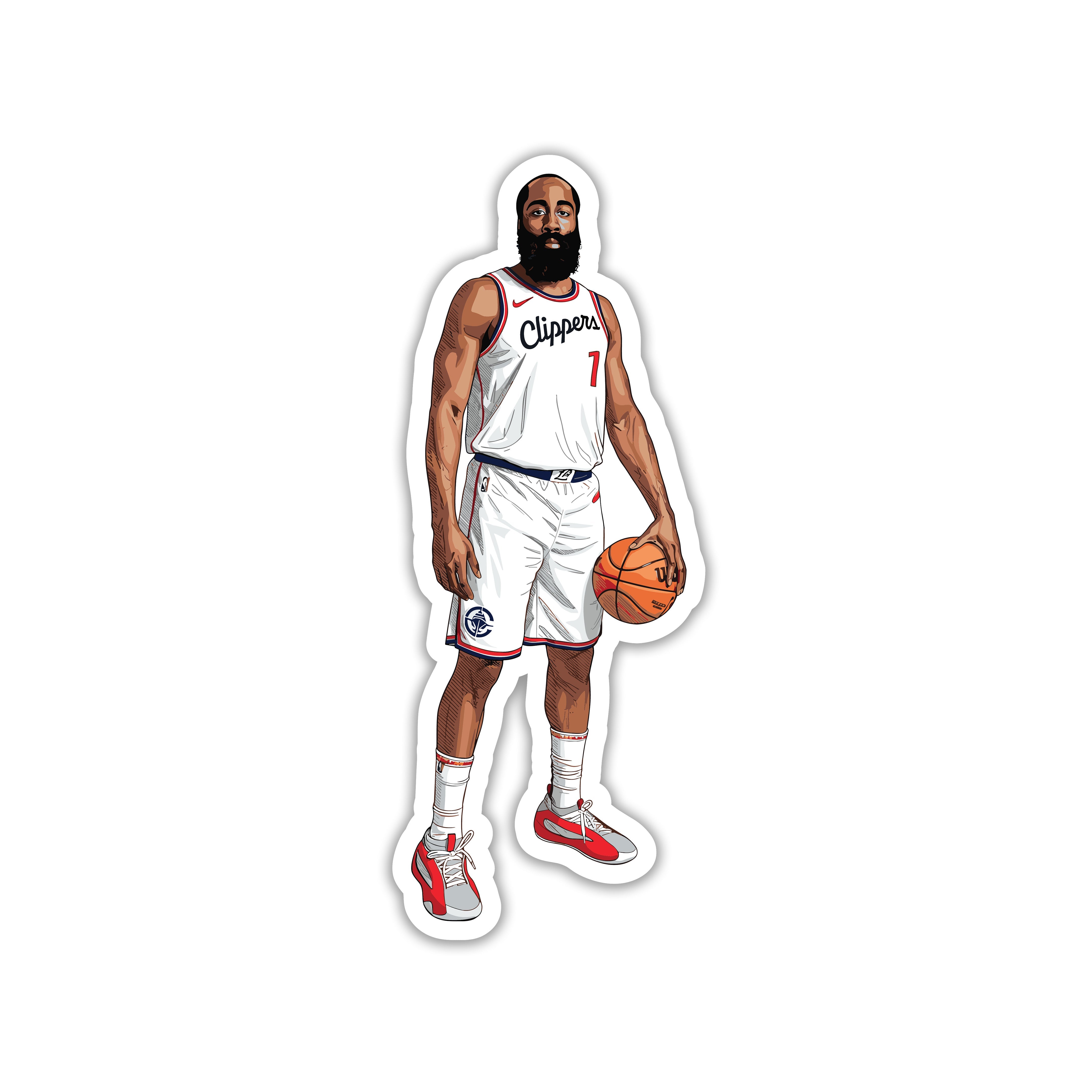 JAMES HARDEN - LOCKED IN BEARD STICKER – STICKYFUNK PREMIUM STICKERS